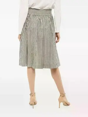 Woolrich Striped Midi Skirt