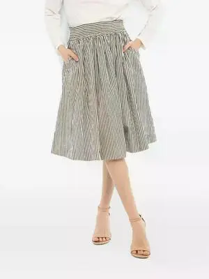 Woolrich Striped Midi Skirt - Neutrals
