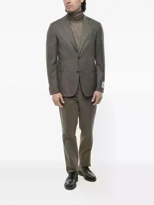 Corneliani Single-breasted Patch-pockets Blazer - Grey