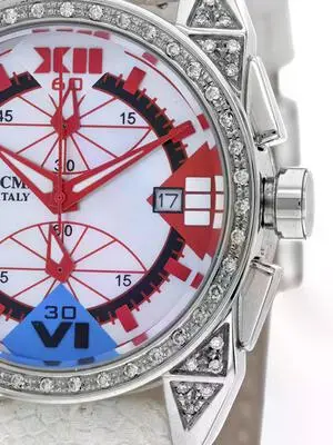 Locman Cavallo Pazzo 38mm Watch With Diamond Embellished Bezel