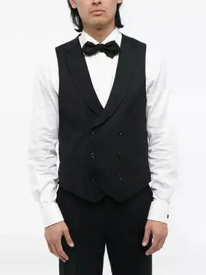 Corneliani Double-breasted Waistcoat - Black