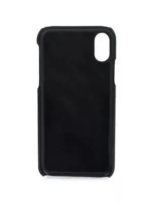 Dsquared2 Logo-detail Leather Iphone Case