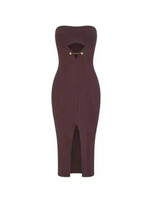 Cult Gaia Christy Cut-out Midi Dress - Brown