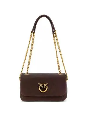 Pinko Love Birds Shoulder Bag - Brown