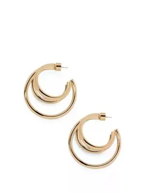 JENNIFER FISHER Triple Lilly Baby Hoop Earrings In Yellow - Gold