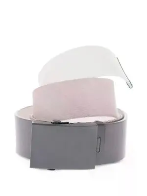 DIESEL® Logo Plaque Belt - Grey