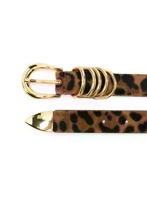 DEHANCHE Hollyhock Jaguar-print Belt