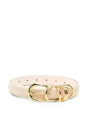DEHANCHE Hollyhock Suede Belt - Neutrals
