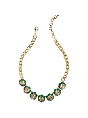 BOUNKIT JEWELRY Odessa Onyx And Amethyst Necklace - Gold