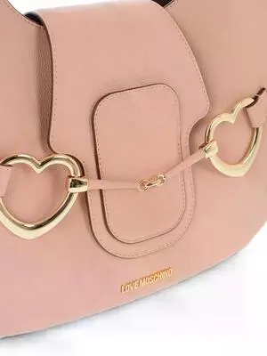 Moschino Heart Clasp Shoulder Bag - Pink
