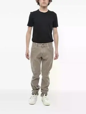 Corneliani Logo-patch Straight Jeans