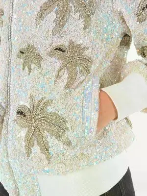 Philipp Plein Sequin-embellished Bomber Jacket