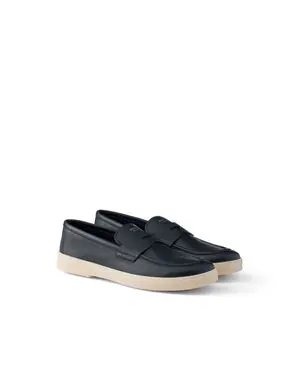 Prada Leather Loafers - Blue