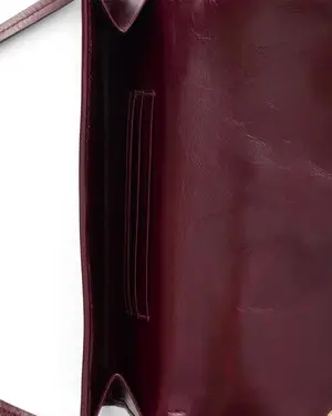 Prada Leather Wallet With Shoulder Strap