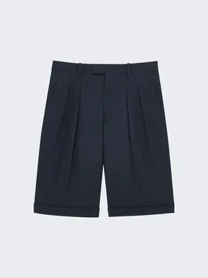 Saint Laurent Bermuda Shorts Navy - Black