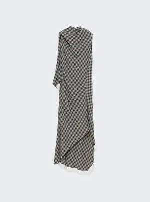 Loewe Checked Dress And Brown - Blue