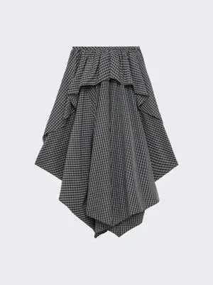 Loewe Midi Skirt & White - Black