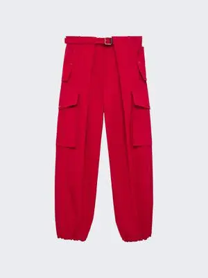 Loewe Cargo Trousers - Red