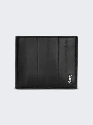 Saint Laurent Tiny Cassandre East/west Wallet - Black