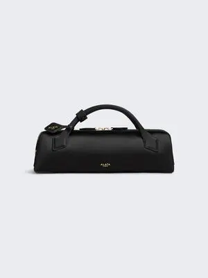 ALAÃA Le Teckel Clutch In Satin - Black