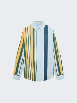 Loewe Striped Cotton Shirt Multicolor Yellow
