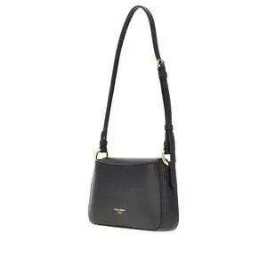 Dolce & Gabbana Leather Phone Bag With Dg Logo - Black