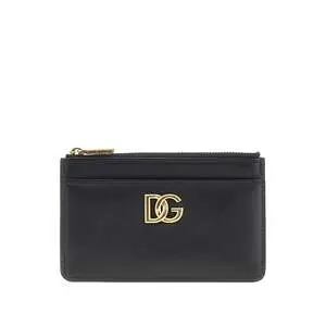 Dolce & Gabbana Leather Cardholder Pouch - Black
