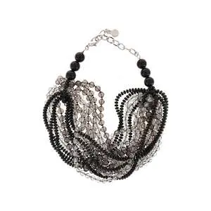Emporio Armani Faceted Beads Multi-strand Necklace