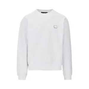 Dolce & Gabbana Logo Plate Crewneck Sweatshirt - White