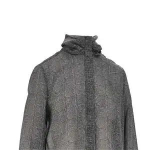 Emporio Armani Check Print Satin Shirt