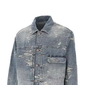 Emporio Armani Denim Jacket With Vintage Effect