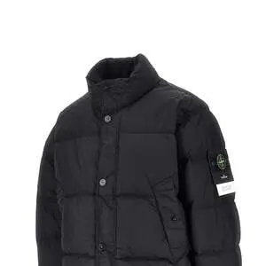 Stone Island Garment-dyed Crinkle Rep Nylon Down Jacket