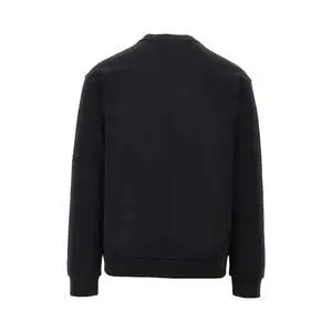 Emporio Armani Crewneck Sweatshirt With Graphic Logo Print - Black