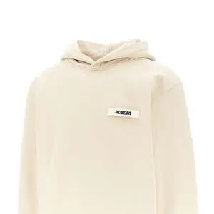 Jacquemus Fleece-back Cotton Jersey Hoodie With Embroidered Logo