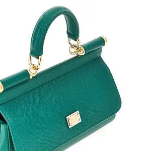 Dolce & Gabbana Dauphine Leather Mini Sicily Bag