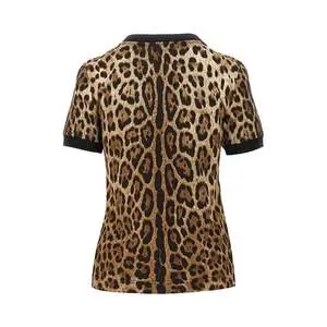 Dolce & Gabbana Leopard-print Cotton Jersey T-shirt