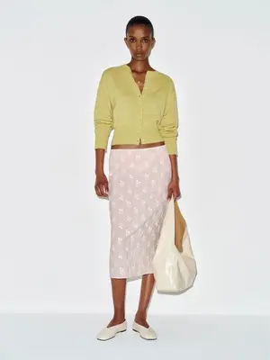 REFORMATION Ronnie Cashmere Cardigan - Green