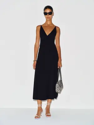 REFORMATION Gwen Knit Dress - Black