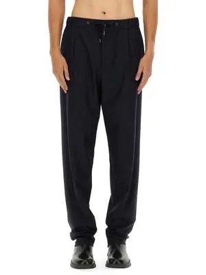 Giorgio Armani Pantalone In Cashmere - Blue