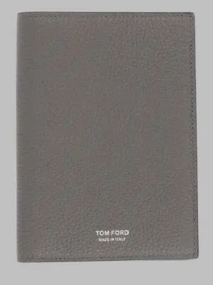 TOM FORD Porta Passaporto In Pelle - Gray
