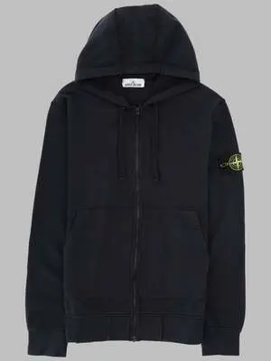 Stone Island Zip-up Hoodie - Blue
