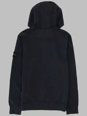 Stone Island Zip-up Hoodie - Blue