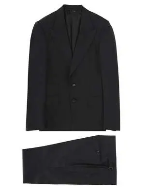 TOM FORD Shelton Grand Overcheck Suit - Black
