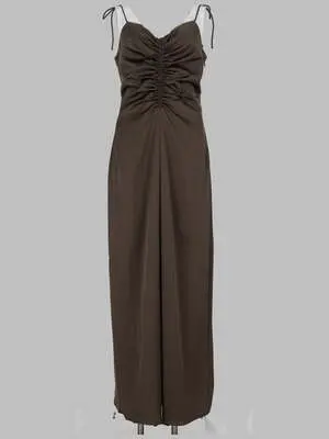 ROTATE BY BIRGER CHRISTENSEN Ruched Midi Dress - Green