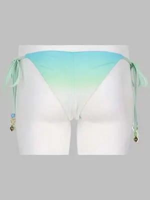Casablanca Slip Bikini With Gradient And Embellishments