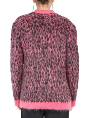 Saint Laurent Leopard Jacquard Cardigan