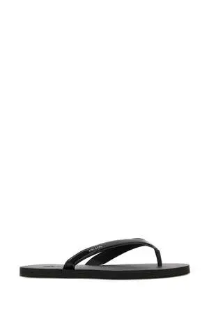 Prada Leather Thong Slippers