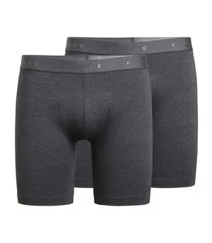 Falke 2-pack Long Leg Boxer Daily Comfort - Grey