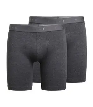 Falke 2-pack Long Leg Boxer Daily Comfort - Grey