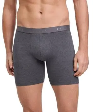 Falke 2-pack Long Leg Boxer Daily Comfort - Grey